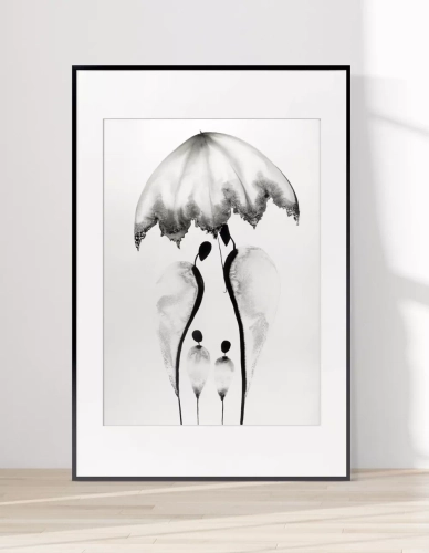 Grafiki na ścianę do salonu, artystyczne duże grafiki 50x70